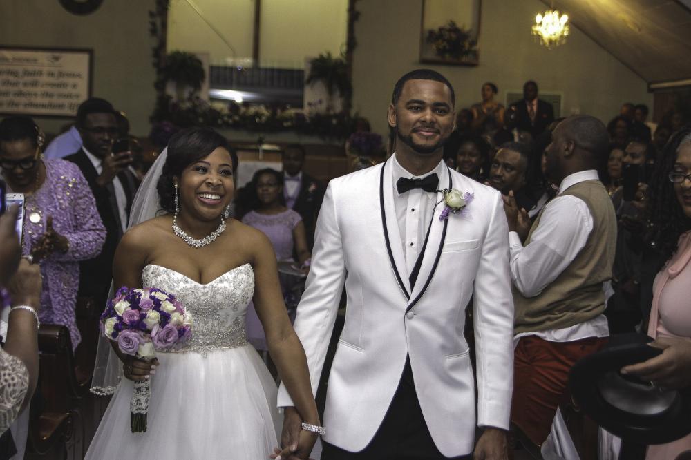 Hickerson, Francis exchange vows during double-ring ceremony ...